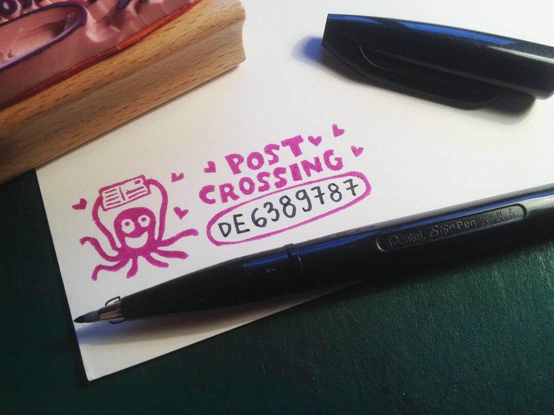 Postcrossing Stamp Octopus Postcrossing ID - Etsy