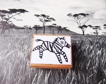 Zebra Rubber Stamp - Etsy