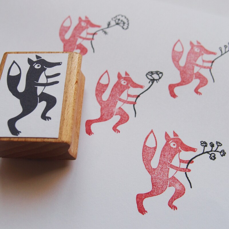 Fox Stamp - Etsy UK