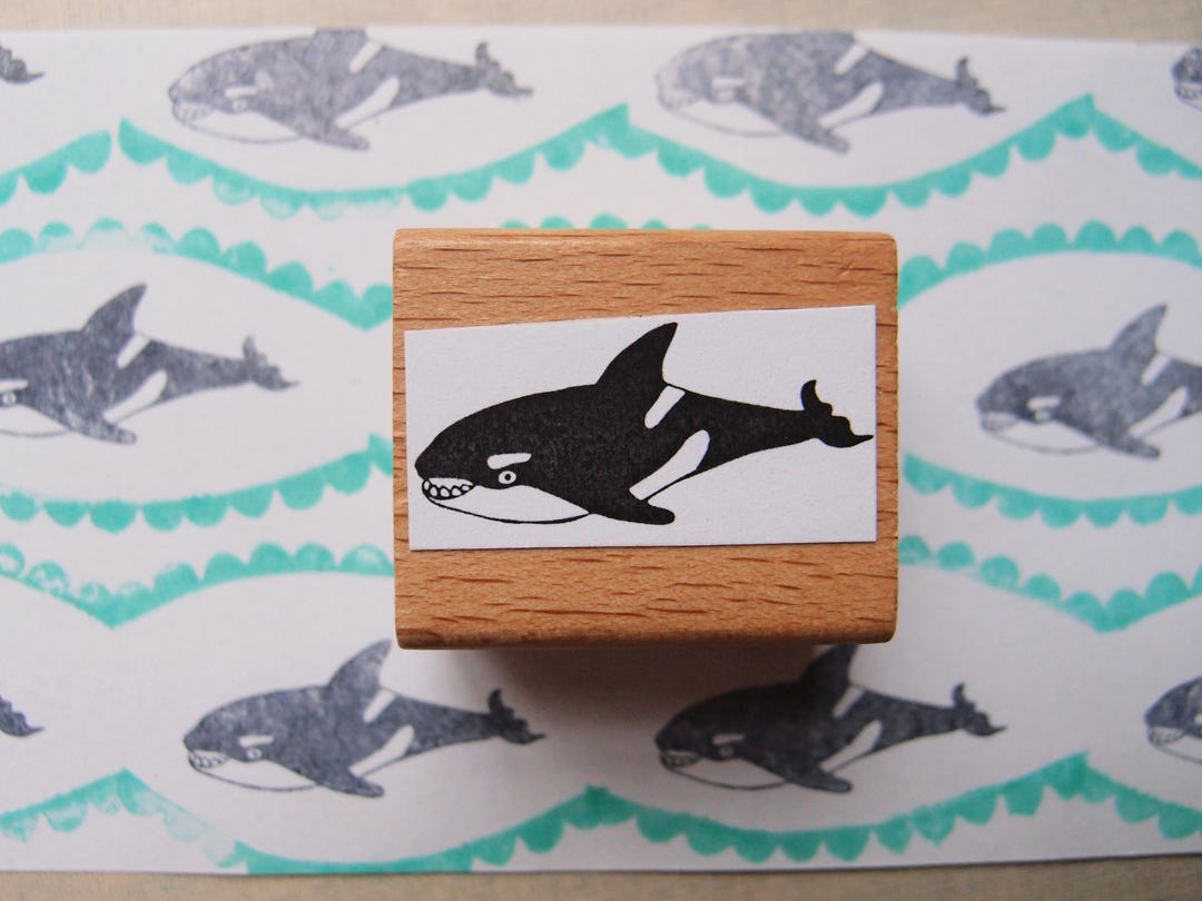 Stamp Orca Whale - Etsy