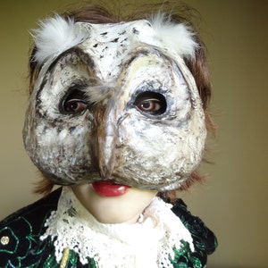Paper Mache Owl Mask, Owl Costume, Bird Mask - Etsy