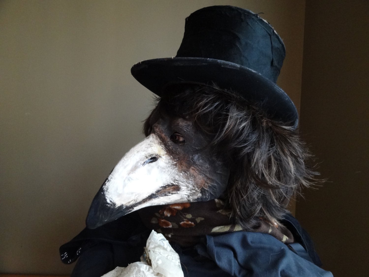 Plague Doctor Mask, Paper Mask, Crow Mask, Raven Mask, Bird Mask, Bird ...
