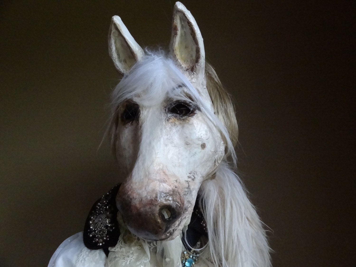 Animal Mask Horse Head Mask Paper Mache Horse Mask Horse Costume - Etsy