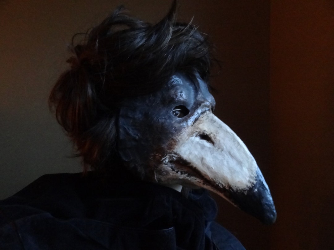 Crow Mask, Raven Mask, Bird Mask, Bird Costume, Masquerade Mask ...
