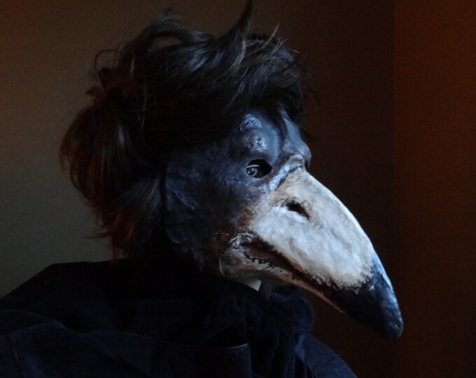 Crow Mask, Raven Mask, Bird Mask, Bird Costume, Masquerade Mask ...