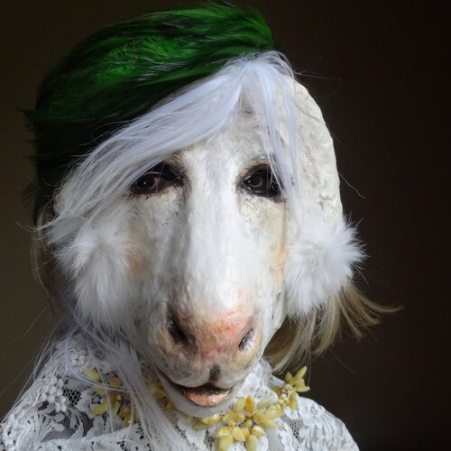 Sweetest Thing Paper Mache Goat Mask Goat Costume - Etsy