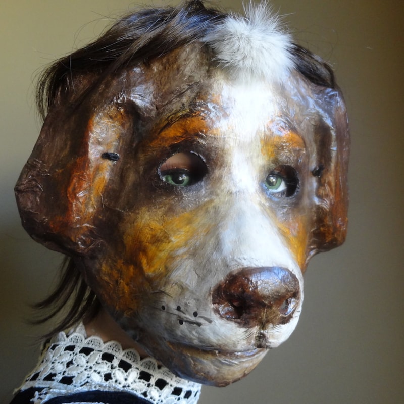 Paper Mache Dog - Etsy