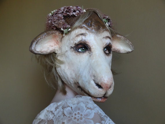 Sheep Mask, Masquerade Mask, Sheep Costume, Halloween Mask - Etsy