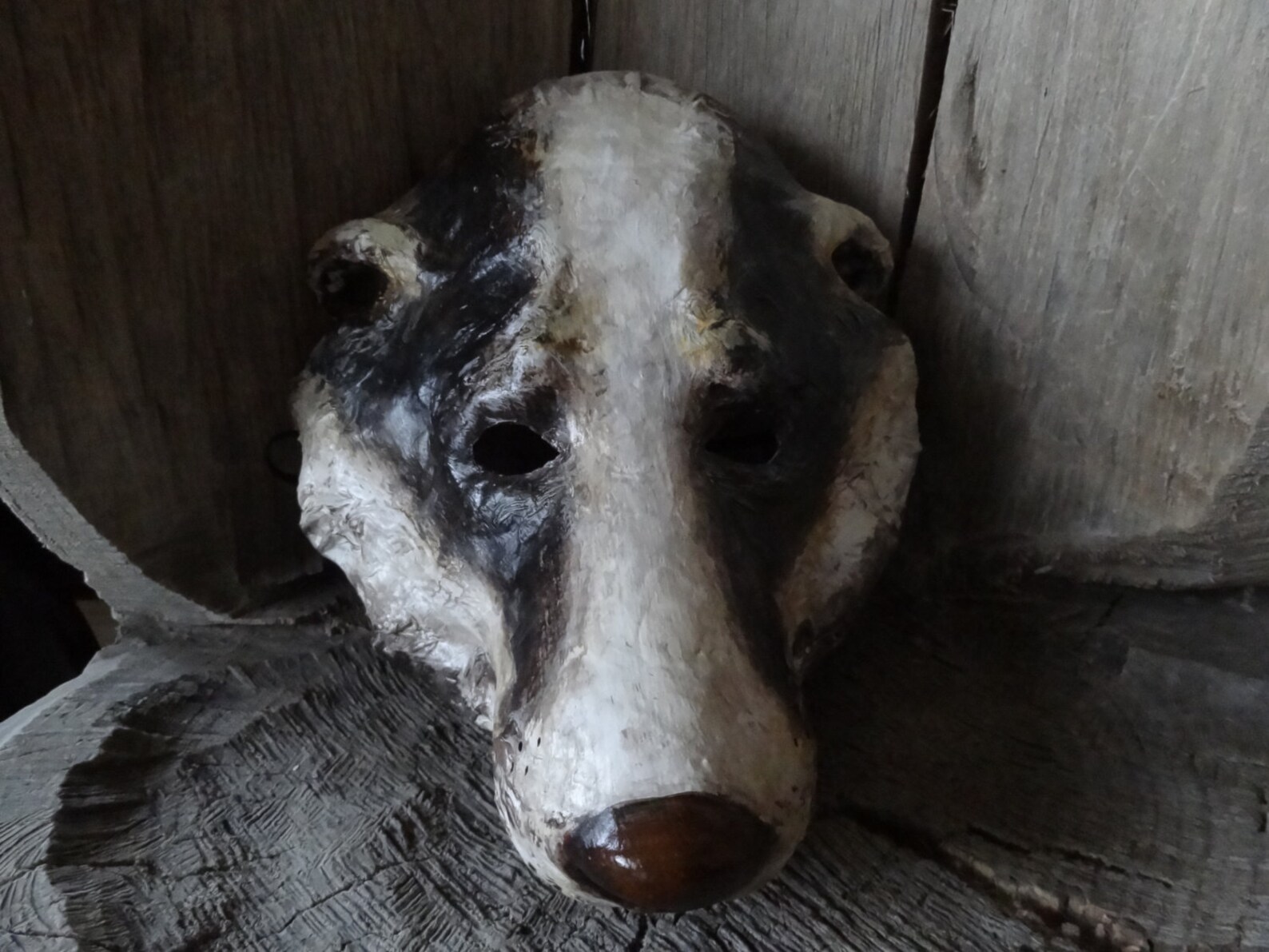 Paper Mache Honey Badger Mask Animal Head Mask - Etsy