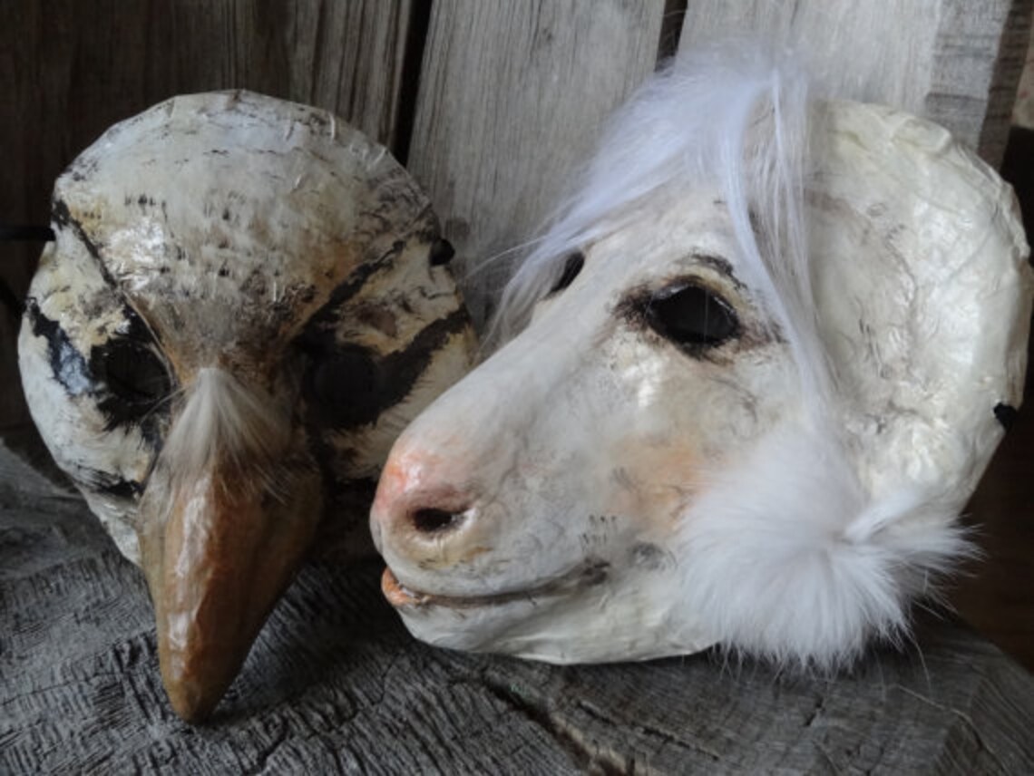 Halloween Masks Sheep Mask Sheep Costume Ram Mask - Etsy