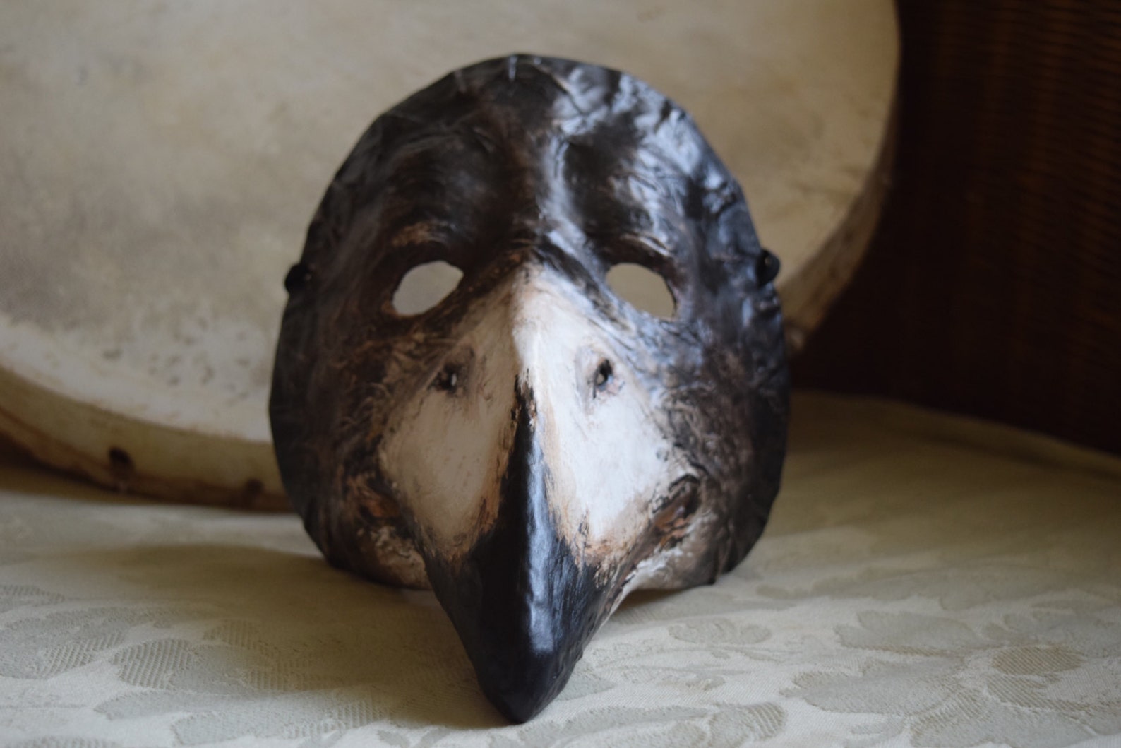 Plague Doctor Mask Paper Mache Mask Crow Mask Raven Mask | Etsy UK