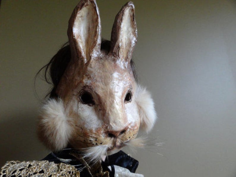 Bunny Mask Peter Rabbit Paper Mache Rabbit Mask Hare Mask - Etsy