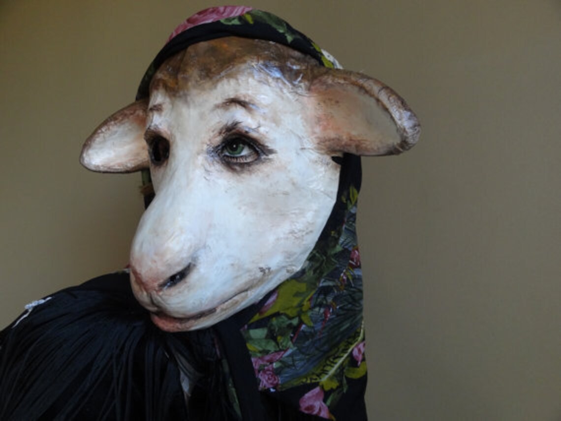Sheep Mask Masquerade Mask Sheep Costume Halloween Mask | Etsy