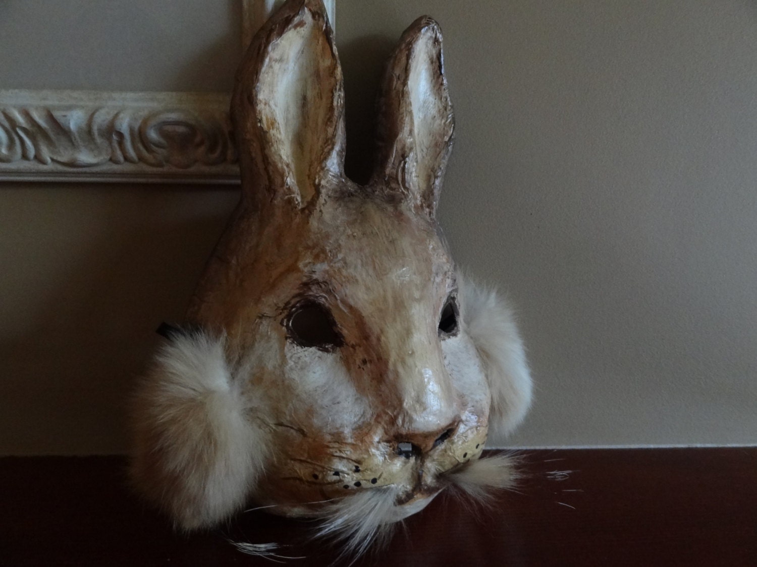 Mask Animal Masquerade Masks Paper Mache Rabbit Mask Bunny - Etsy