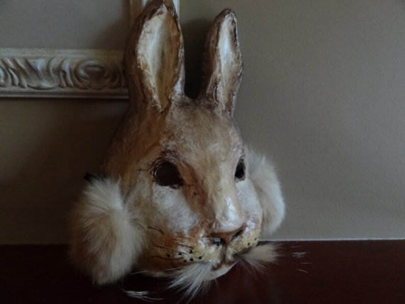 Bunny Mask Peter Rabbit Paper Mache Rabbit Mask Hare Mask - Etsy