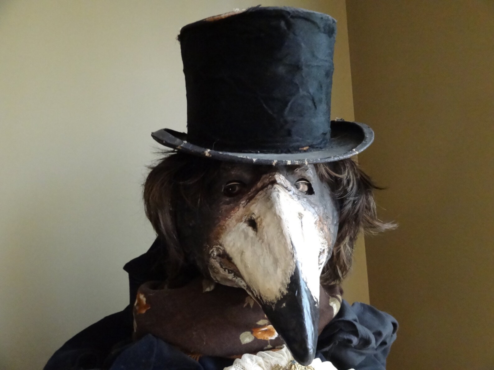 Plague Doctor Mask Paper Mache Mask Crow Mask Raven Mask | Etsy UK