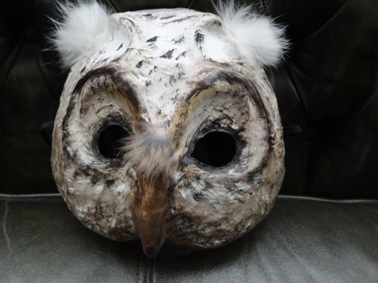 Paper Mache Papier Mache Owl Mask Owl Costume Bird Mask - Etsy