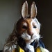 Paper Mache Rabbit Mask Rabbit Costume Bunny Mask Bunny - Etsy