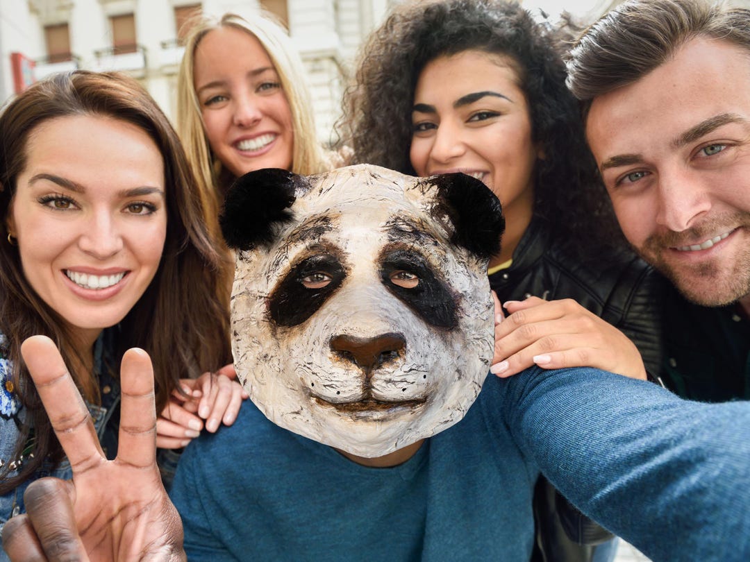 PDF Instant Download PANDA BEAR Mask, Printable Mask, Panda Costume ...