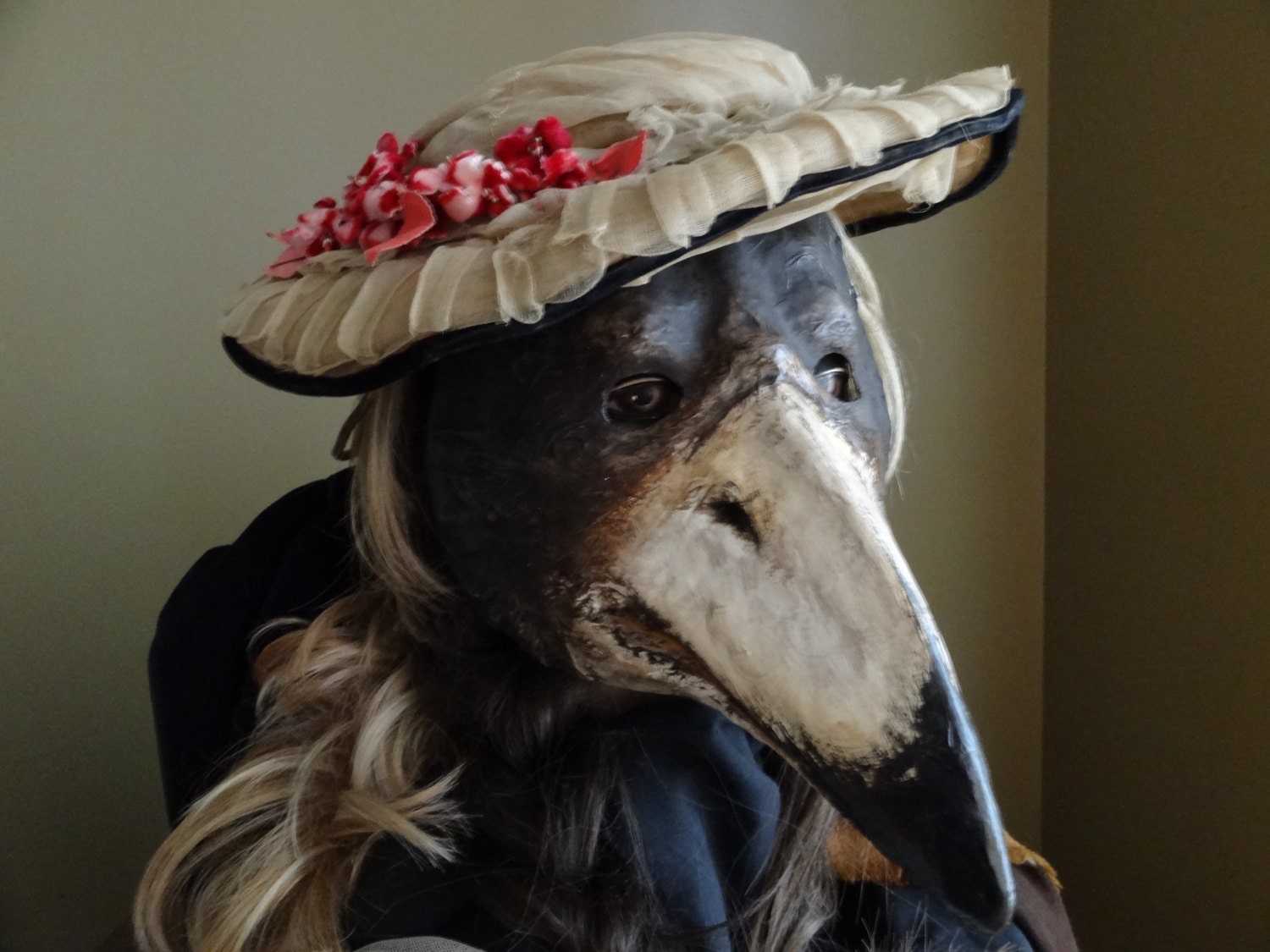 Plague Doctor Mask, Paper Mask, Crow Mask, Raven Mask, Bird Mask, Bird ...
