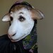 Paper Mâché Sheep Mask, Sheep Costume, Halloween Mask, Masquerade Masks ...