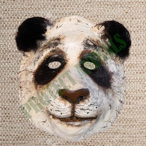 PDF Instant Download PANDA BEAR Mask, Printable Mask, Panda Costume ...