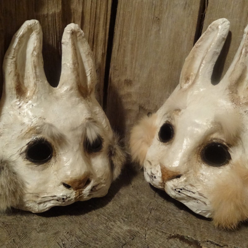 Creepy Rabbit Mask - Etsy