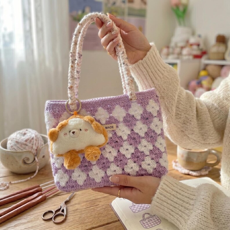 Color Block Granny Bag Crochet Pattern (PDF Download) - Etsy UK