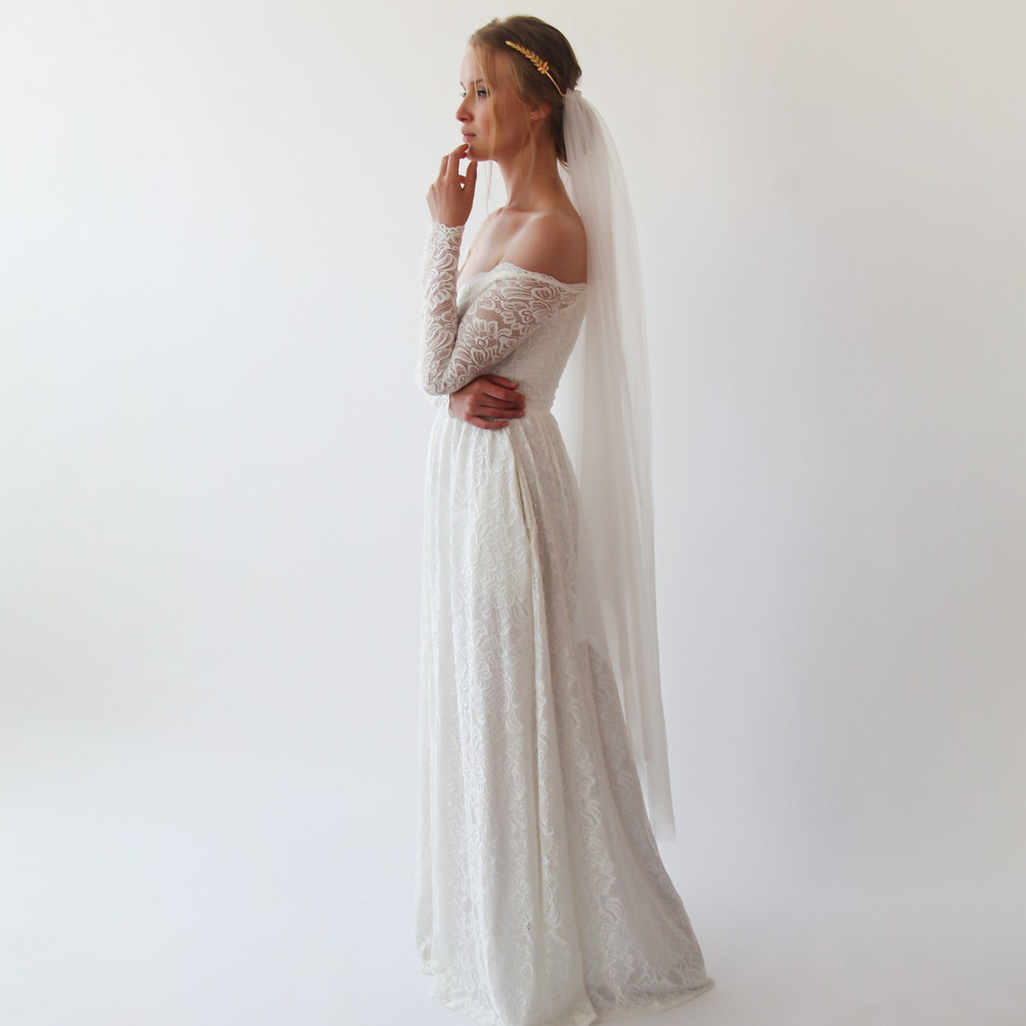 Goddess Crown Headpiece Veil 4030 | Etsy