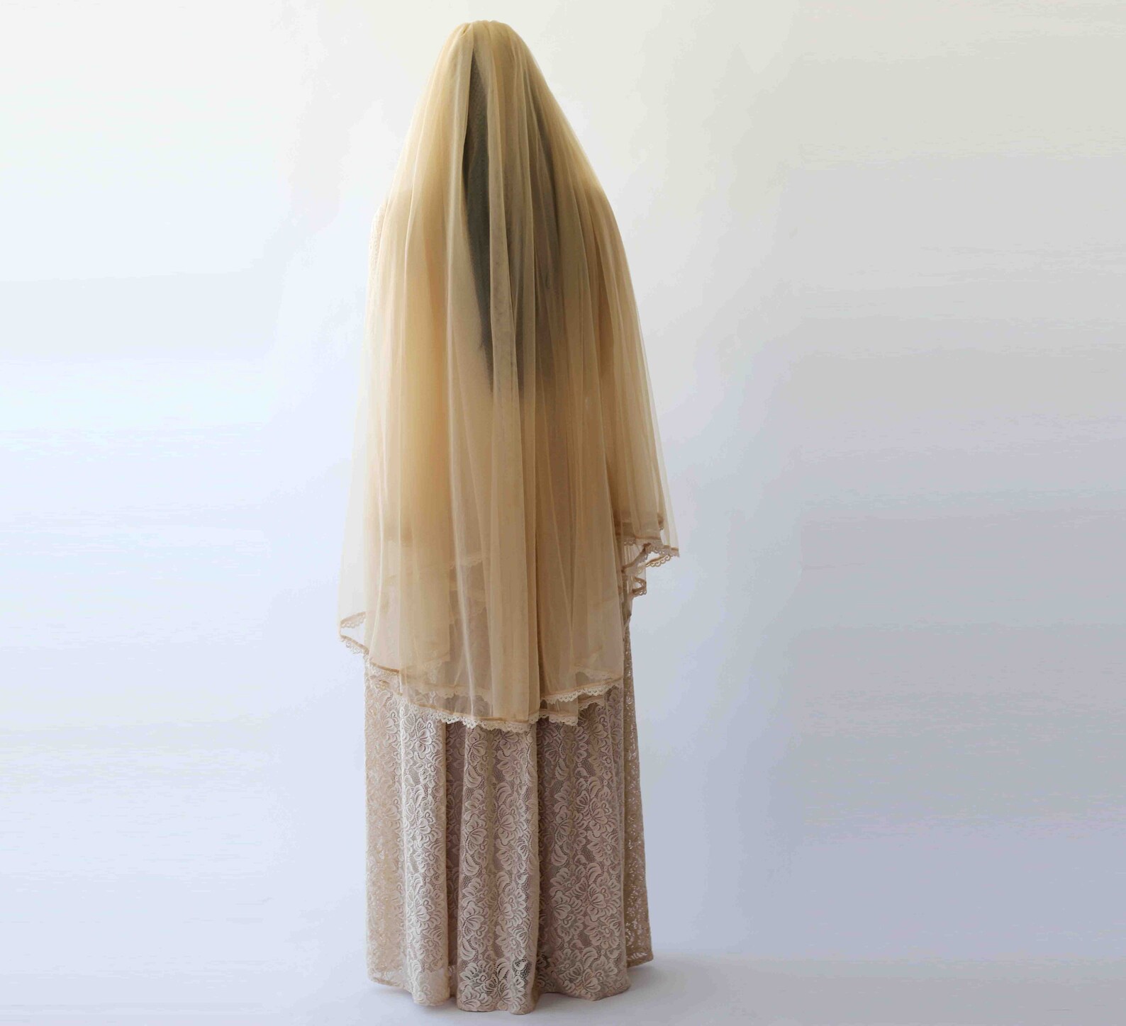 Champagne Wedding veil 4015 | Etsy