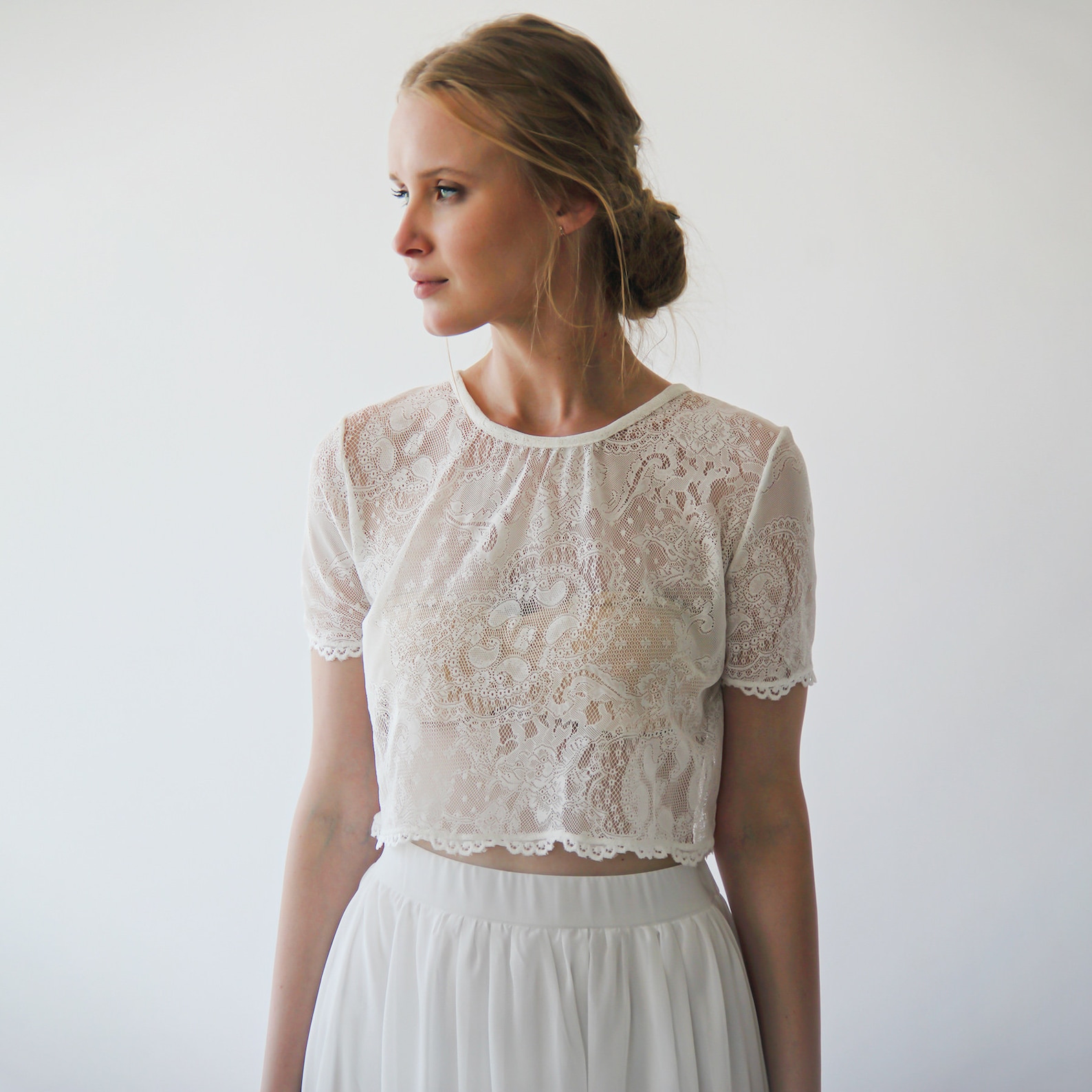 Romantic Style Lace Top #2055 - Etsy