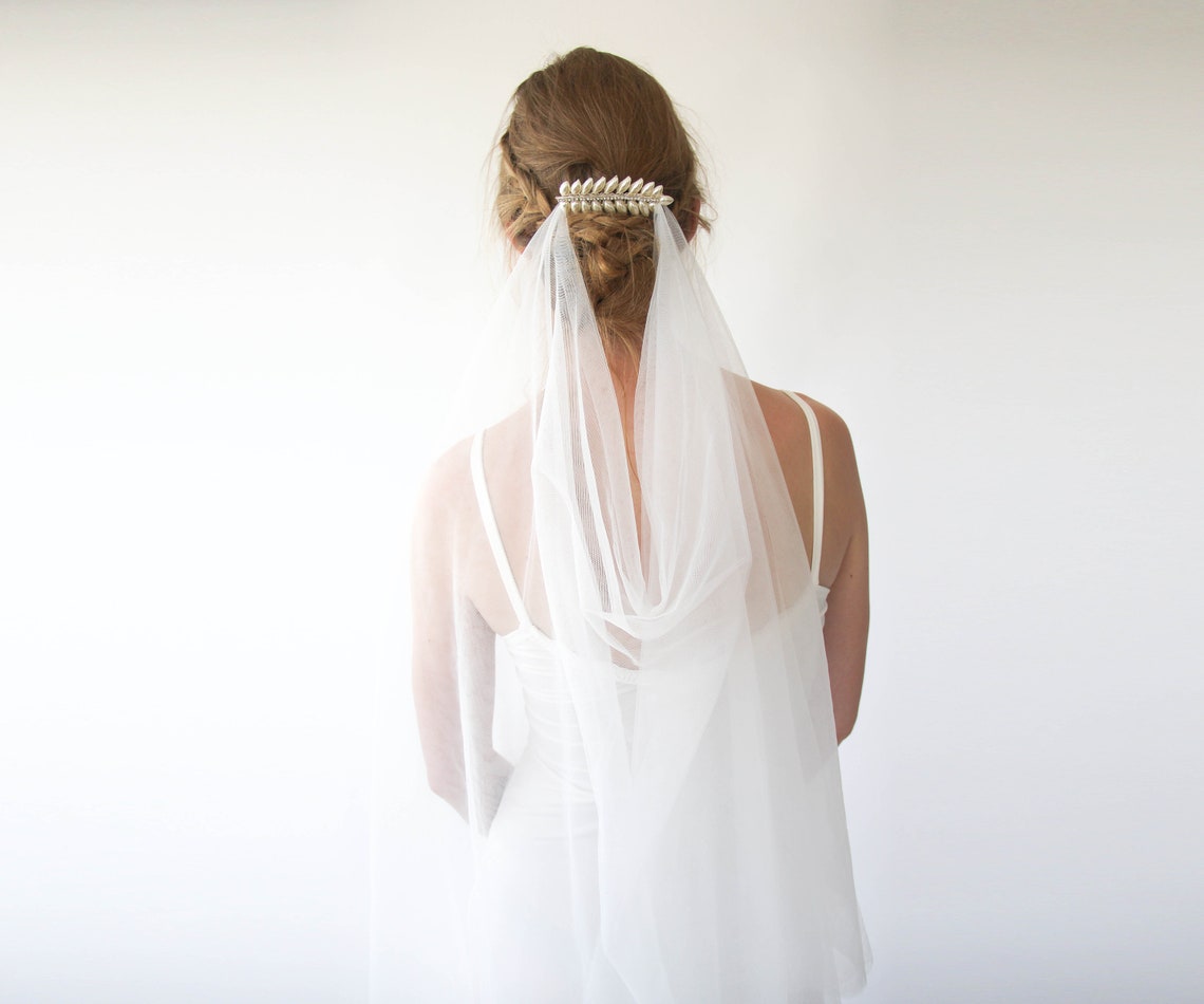 Wedding Boho Draped Veil 4032 - Etsy