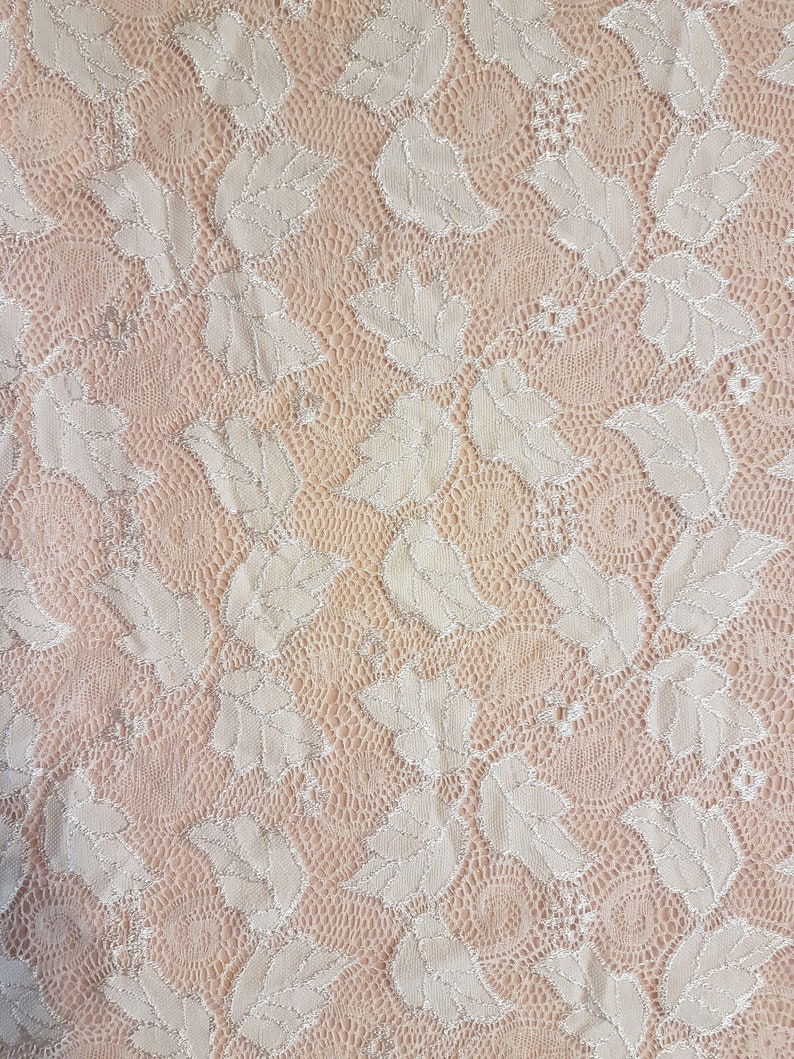 Leaf Lace Ivory Blush Color Wedding Dress Long Sleeve Lace - Etsy