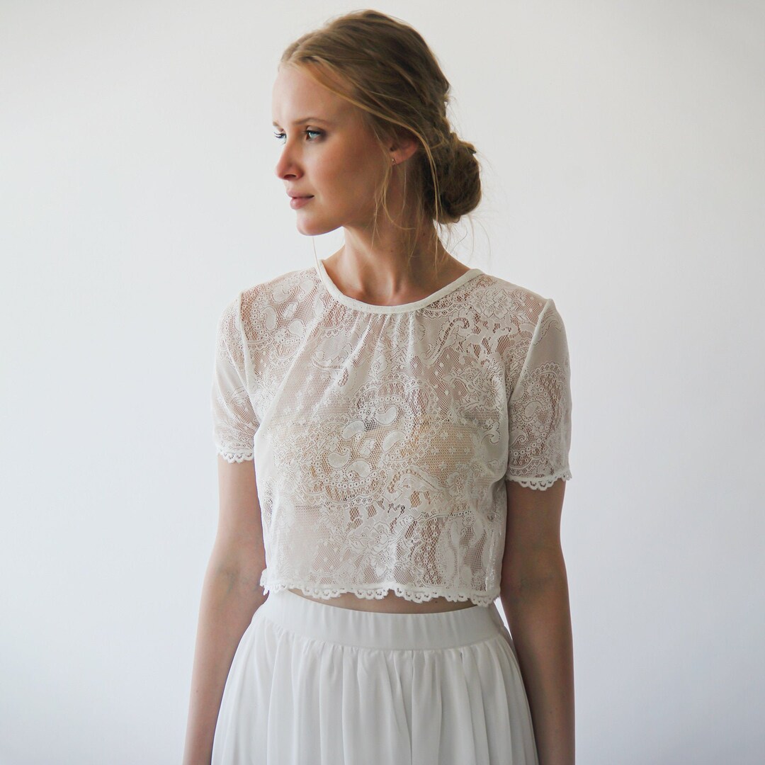 Romantic Style Lace Top #2055 - Etsy