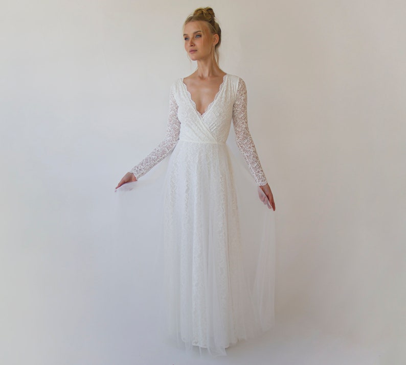 Abito da sposa fatato, gonna in tulle trasparente trasparente su pizzo ...