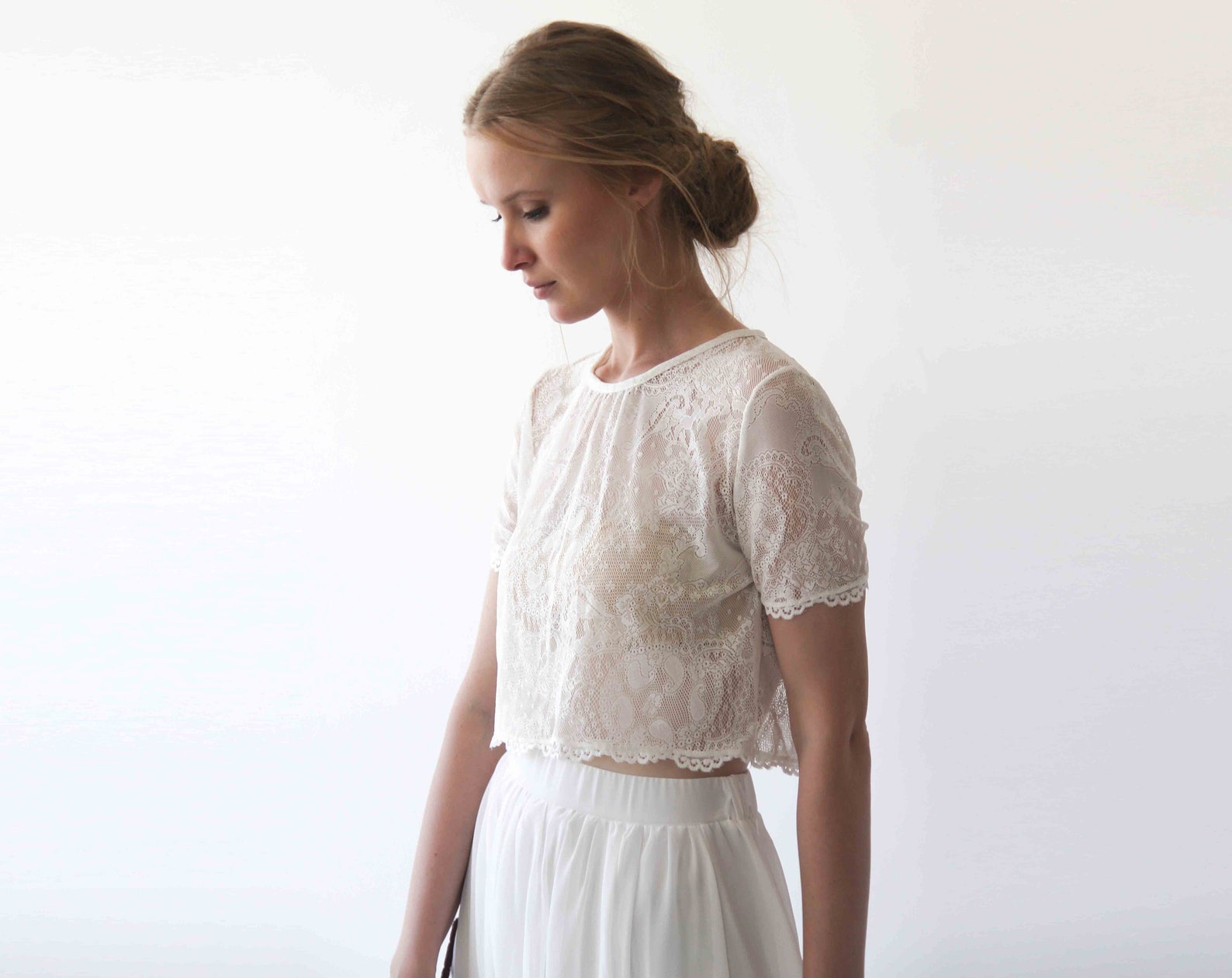 Romantic Style Lace Top 2055 - Etsy