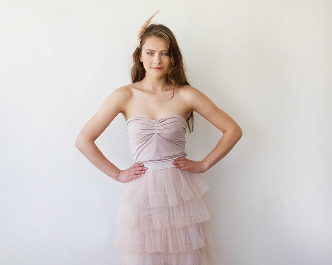 Pink Strapless Stretchy Top: Ballerina Style - Etsy