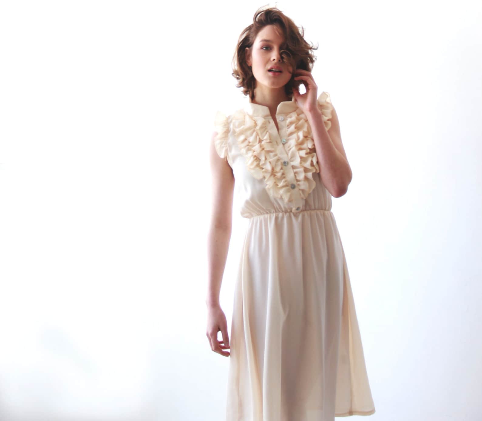 Pastel Yellow Short Summer Dress 1001 - Etsy