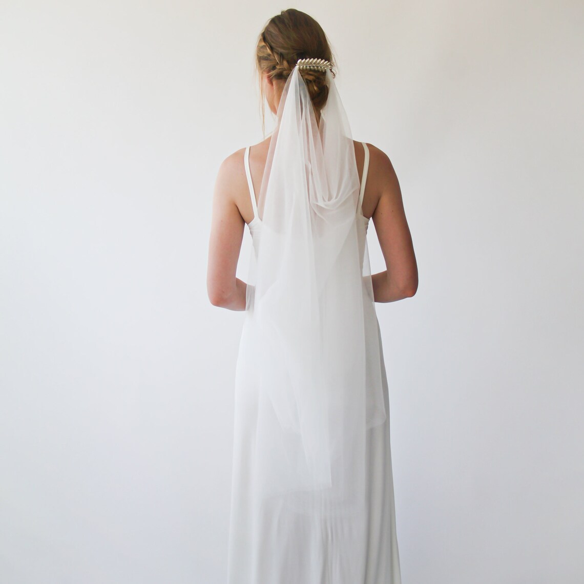 Wedding Boho Draped Veil 4032 | Etsy