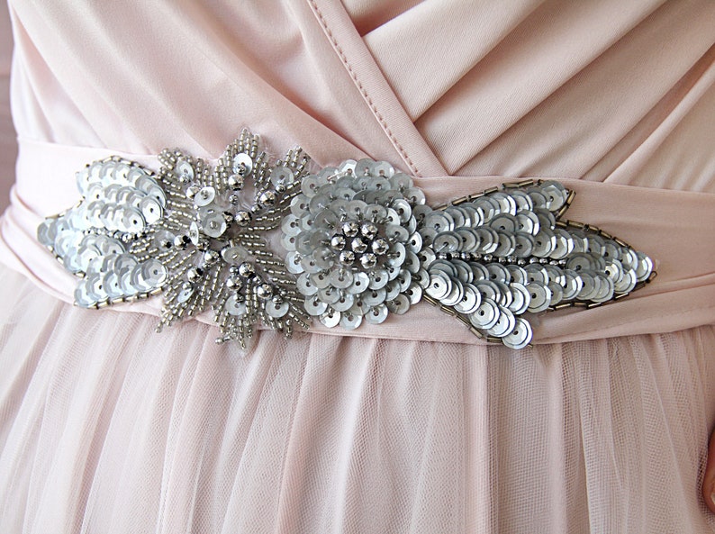 Sparkling Beaded Sash #4003 - Etsy