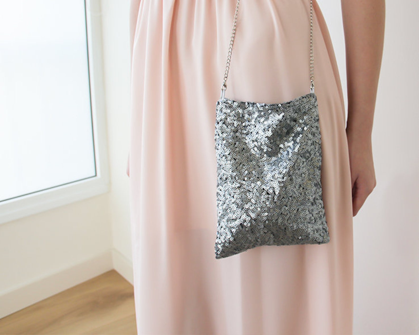 Sequin Sparkling Black Handbag 4002 - Etsy