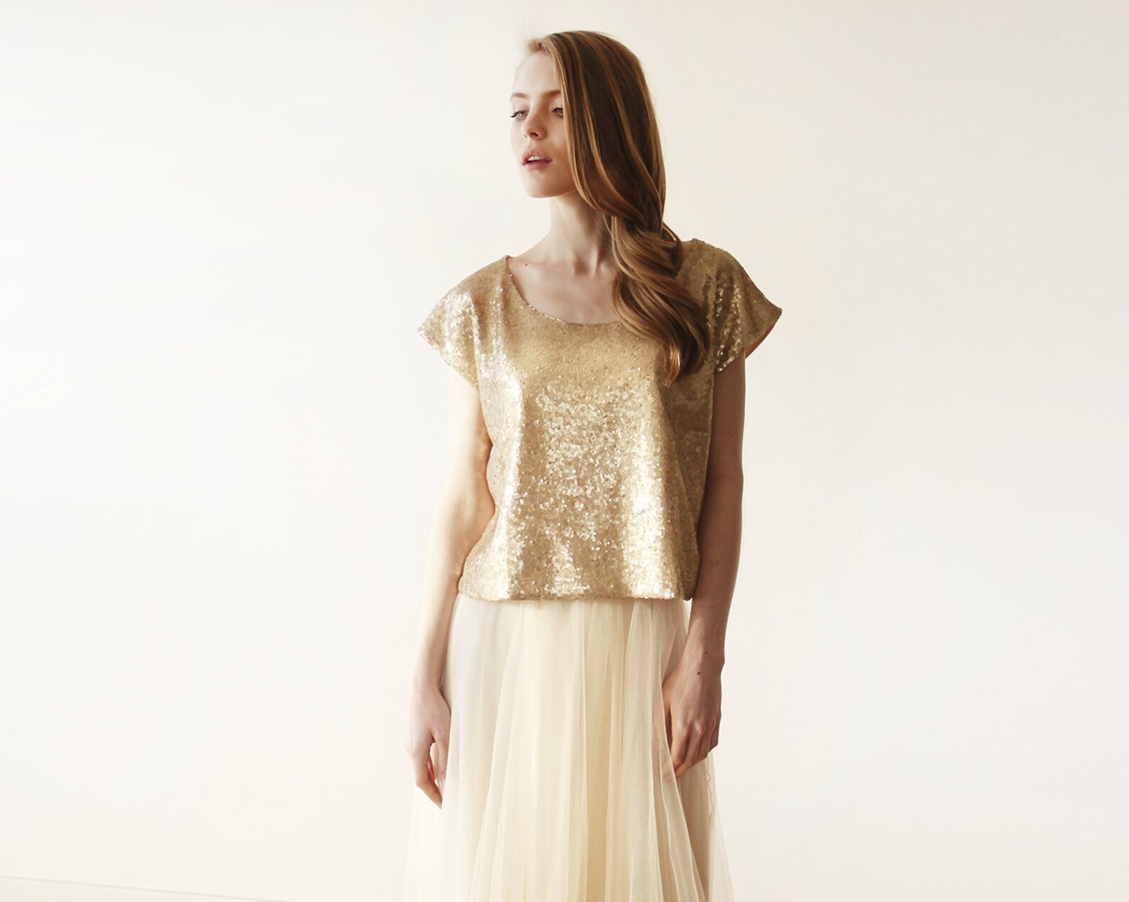 SALE Sequin Pearl Color Tank Top 2044 - Etsy