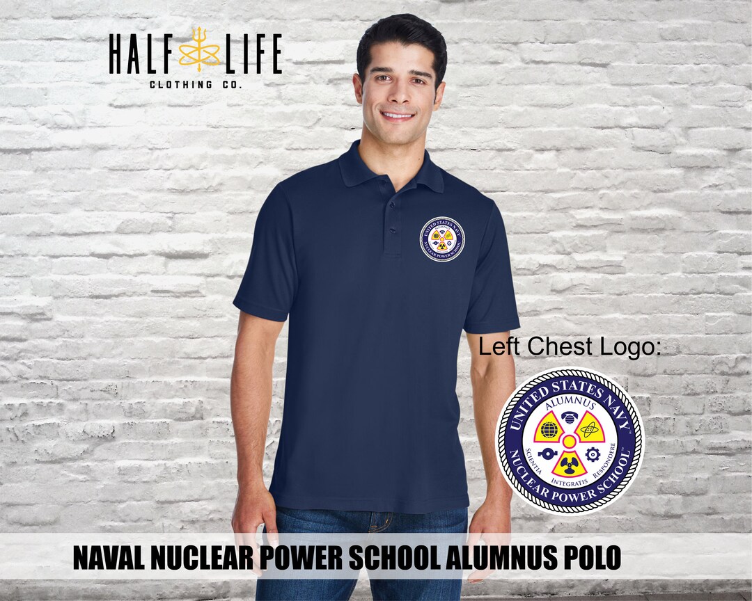 Navy Nuclear Power School Alumnus Polo Golf Shirt | Navy Nuke | NNPS ...