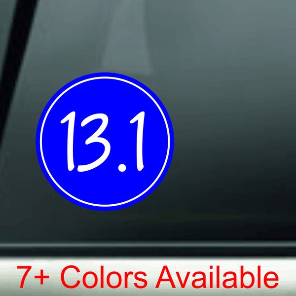 Half Marathon Bumper Sticker - Etsy