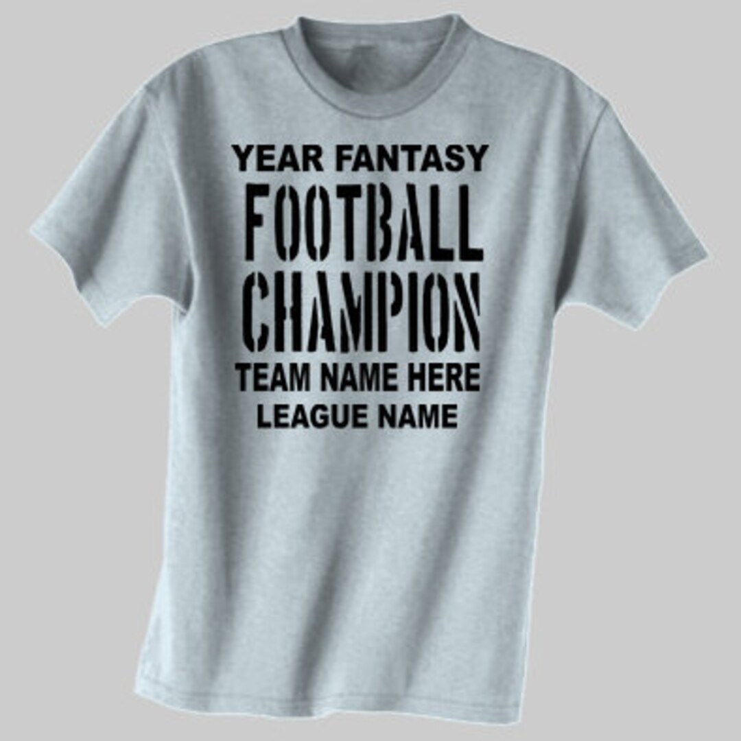 Custom Personalized Fantasy Football Champion T-shirt for Fantasy ...