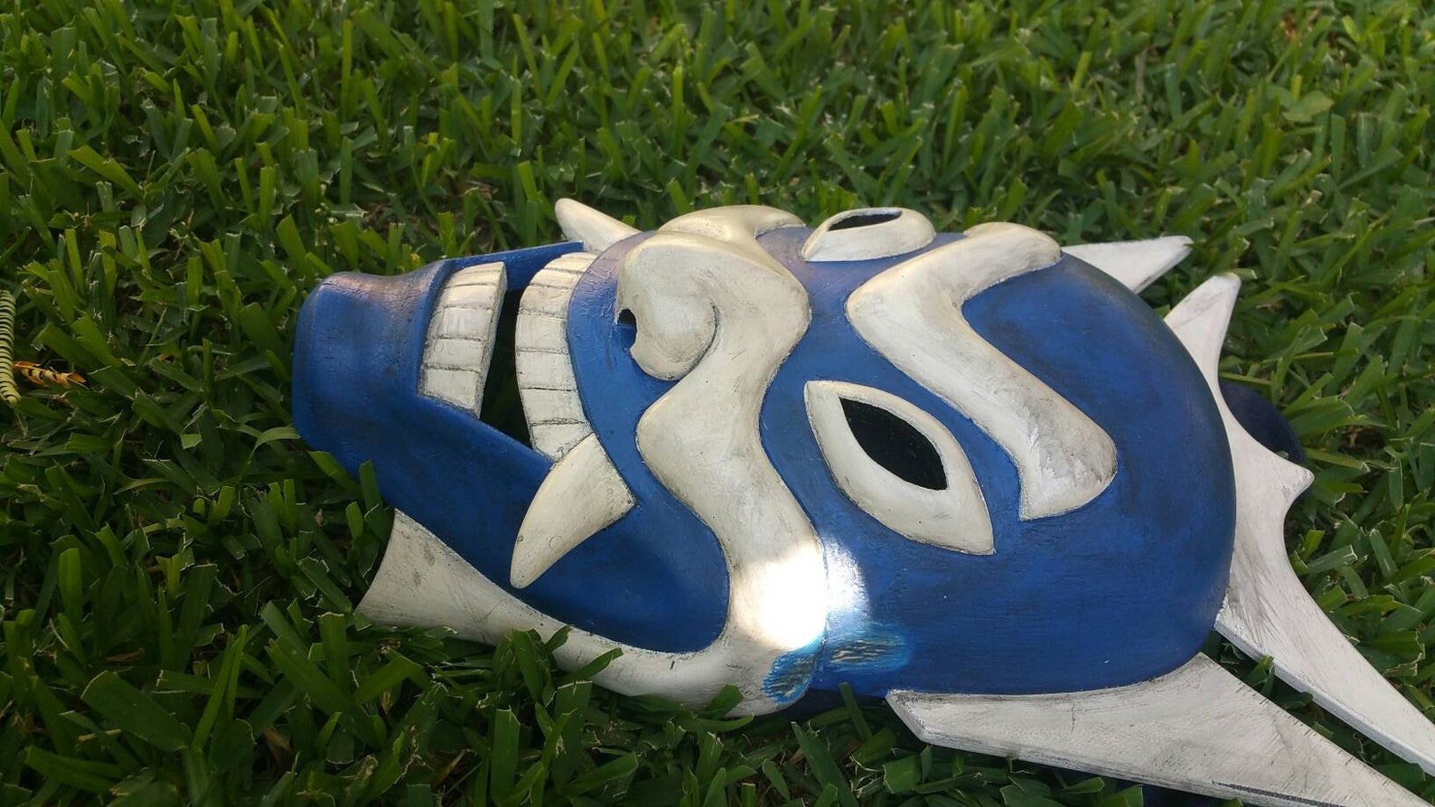 The Blue Spirit mask wood | Etsy