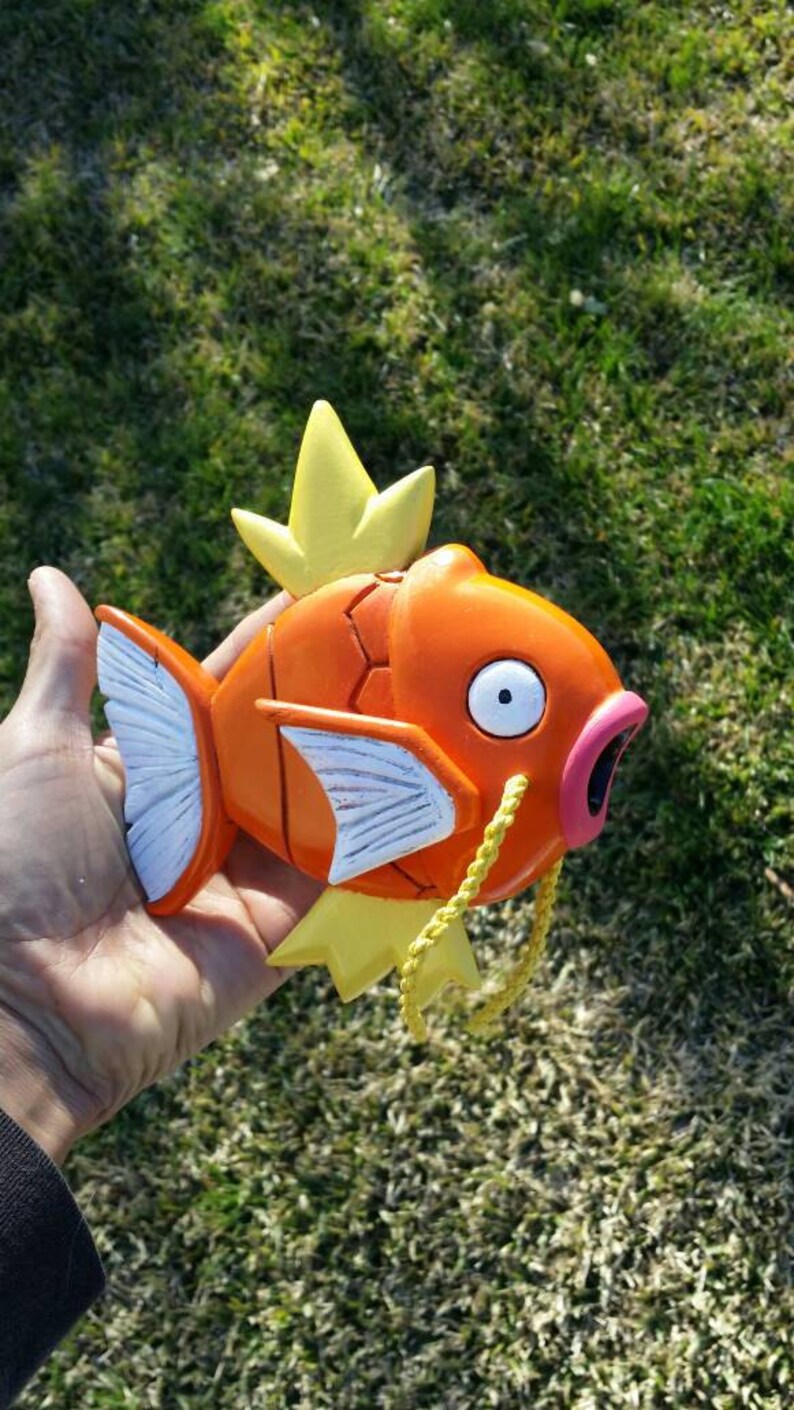 Magikarp Sculpture hand Carved From Wood - Etsy