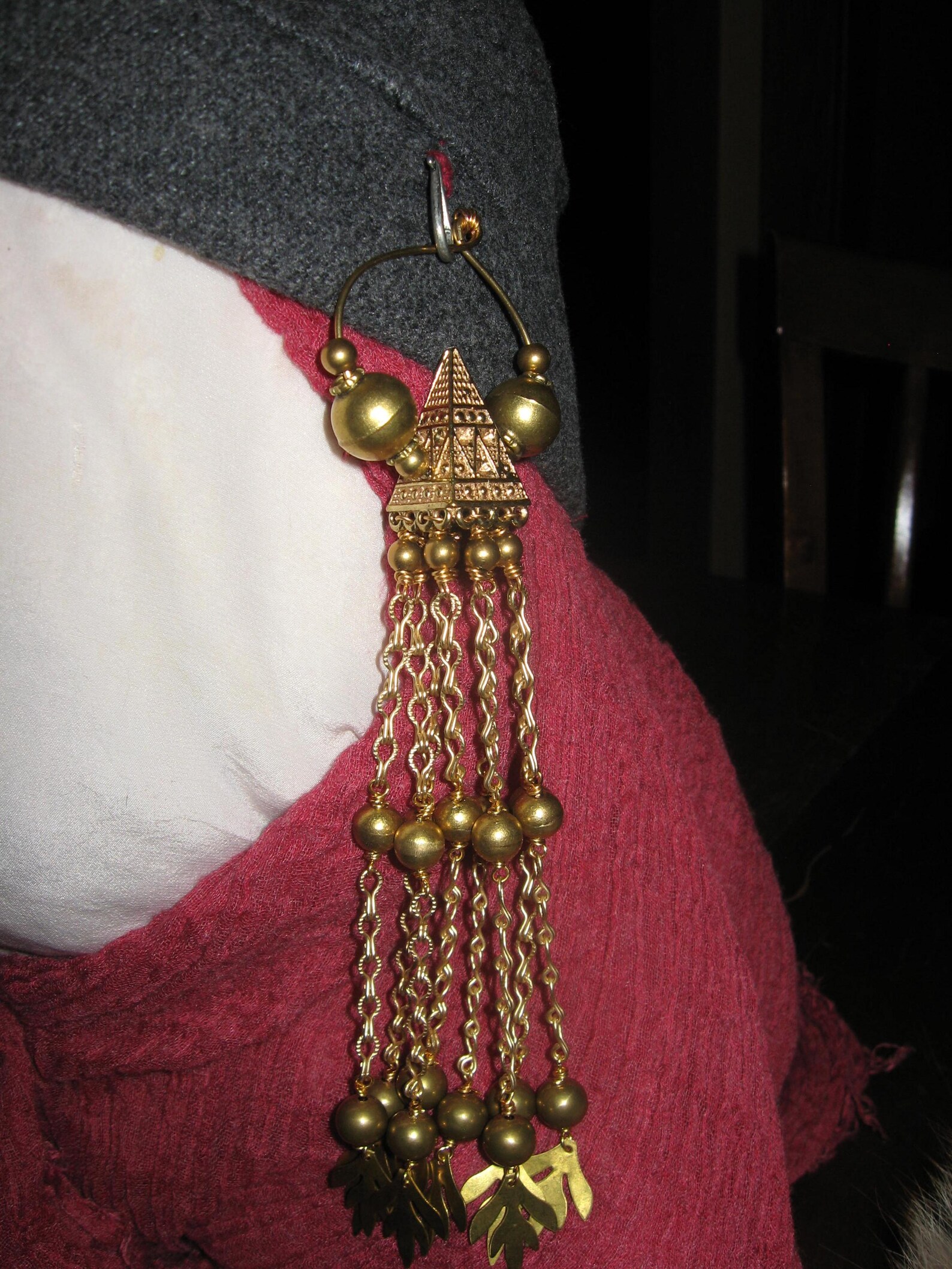 Slavic / Rus Temple Jewelry Set, Brass Ryasny Set, Eight Chains - Etsy