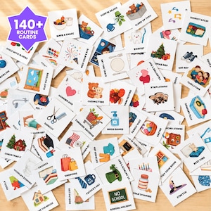 Toddler Visual Schedule Routine Chart, Daily Cards (digital Download ...