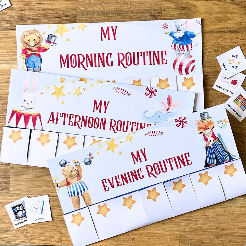 Toddler Visual Schedule Routine Chart, Daily Cards (digital Download ...